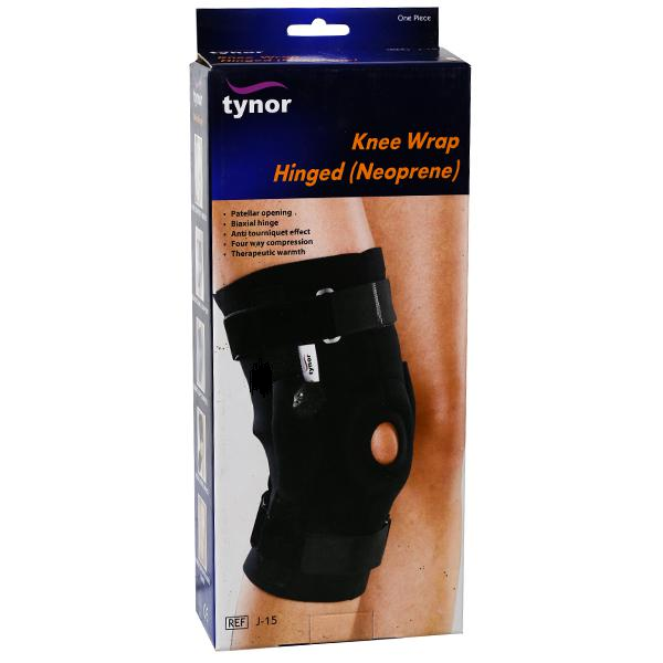 TYNOR KNEE WRAP HINGED (NEO) J 15 LARGE | Rosh Medical Company
